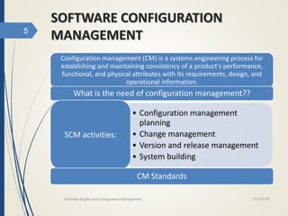 Software Quality and Configuration Management | PPTX