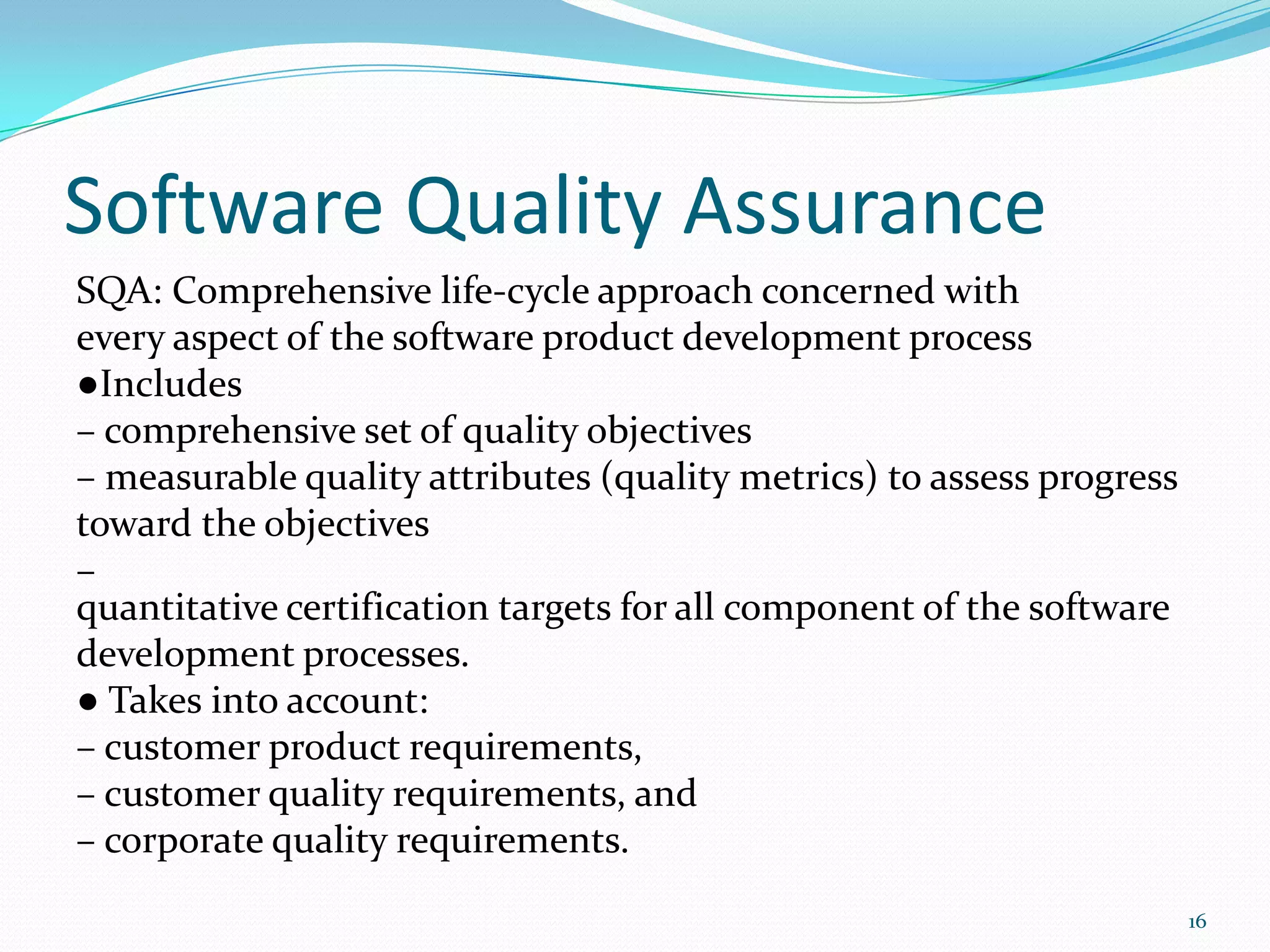 Software quality assurance | PPTX