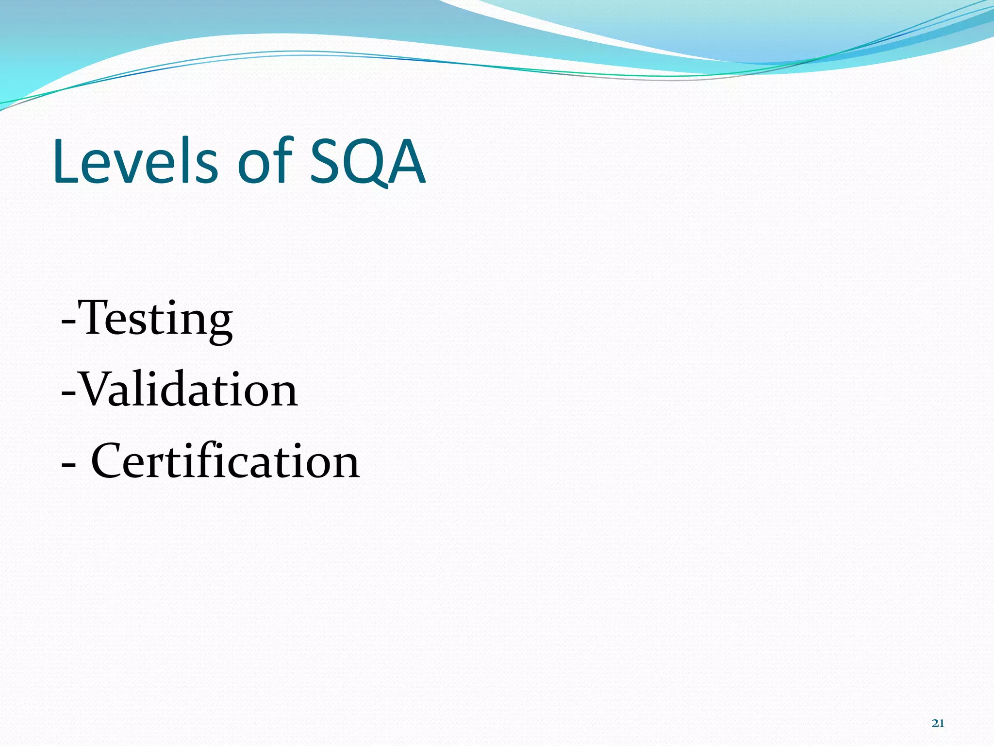 Software quality assurance | PPTX