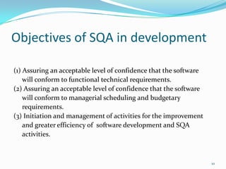 Software quality assurance | PPTX