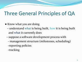 Software quality assurance | PPTX