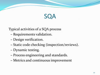 Software quality assurance | PPTX