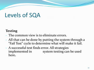 Software quality assurance | PPTX