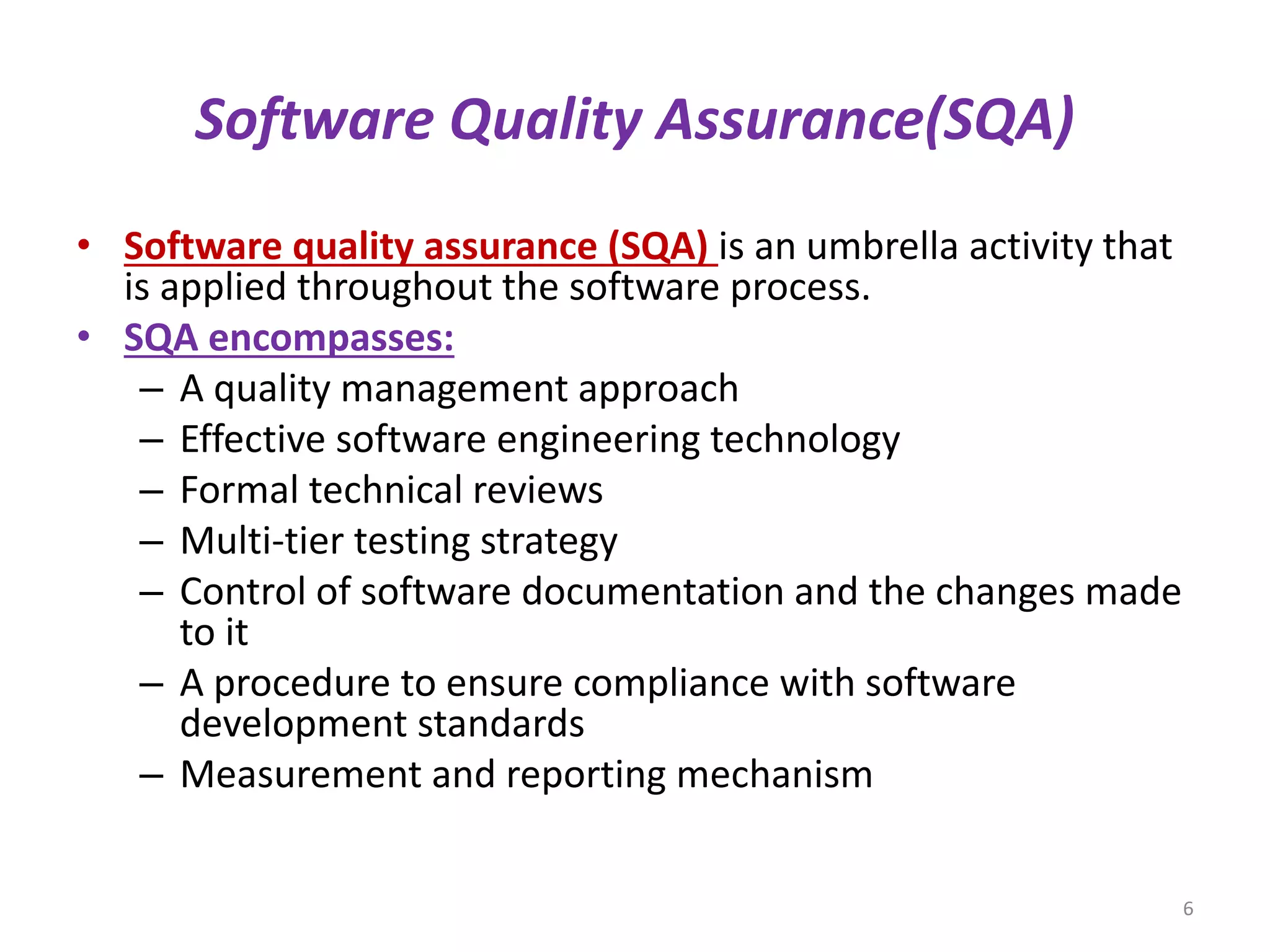 Software quality assurance | PPTX