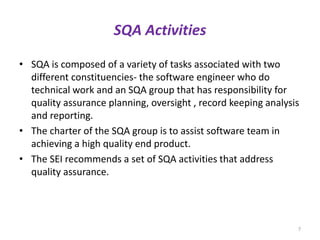 Software quality assurance | PPTX