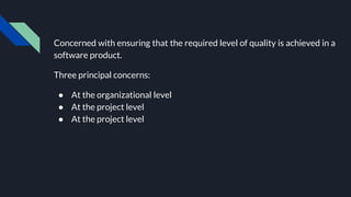 Software Quality Assurance - Software Engineering PPT by Devansh ...