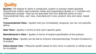 Software quality assurance | PPT