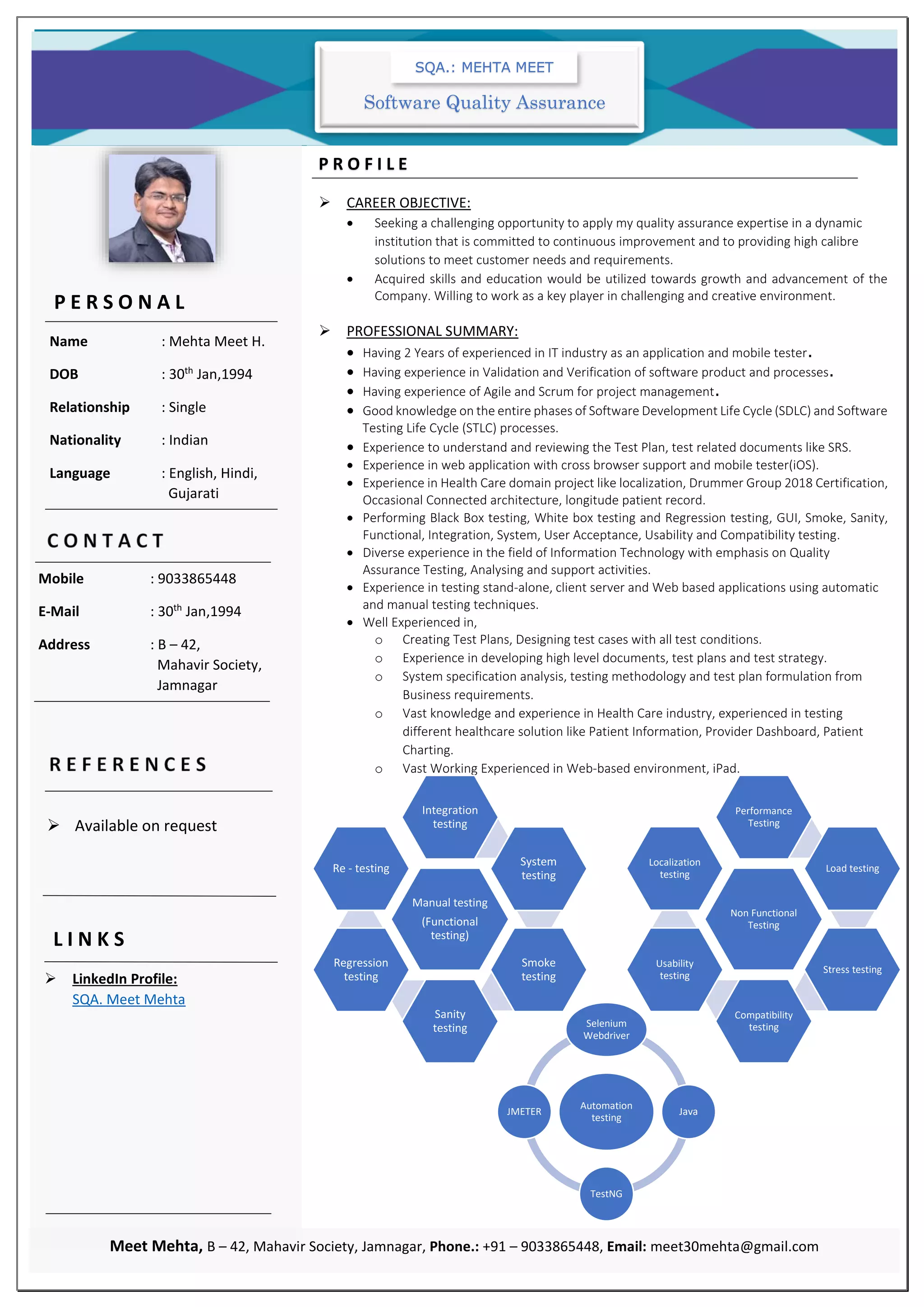 Software quality assurance meet mehta | PDF