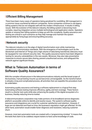 Software Quality Assurance in the Telecom Industry - Whitepaper ...