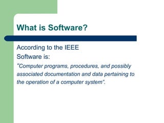 Software quality assurance lecture 1 | PPT