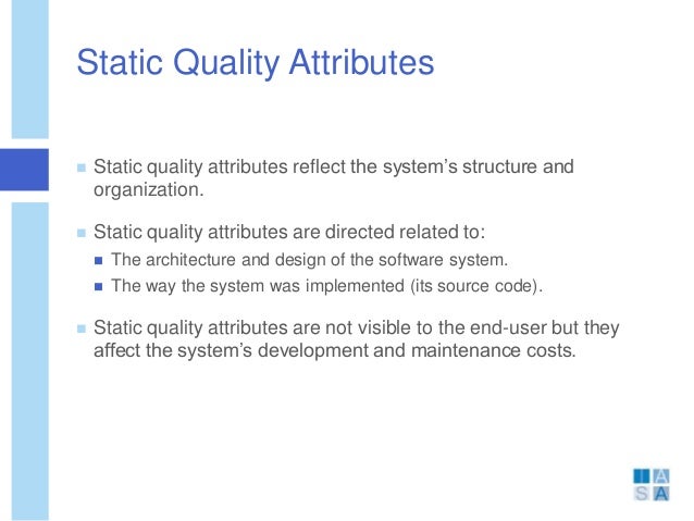 Software Quality Attributes Software Quality Attributes