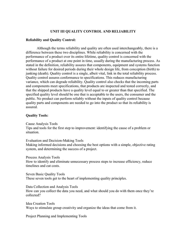 Software Quality Management Lecture Notes Docx Computer Software And Applications Computing