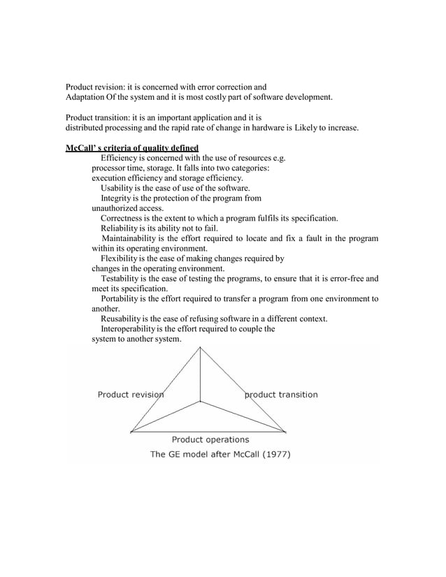 Software Quality Management Lecture Notes Docx Computer Software And Applications Computing