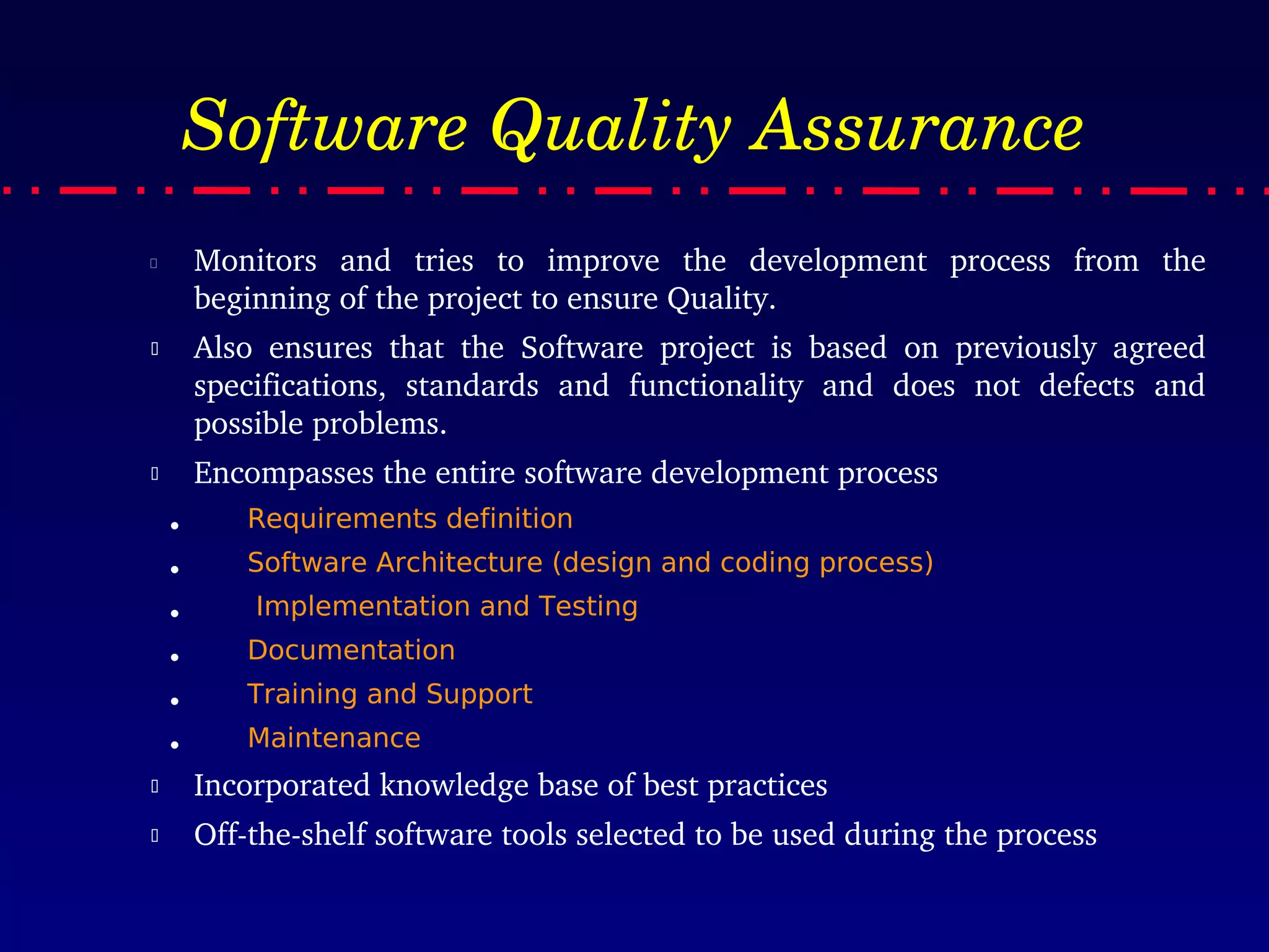 Software quality management standards | PDF
