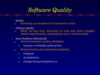 Software quality management standards | PDF