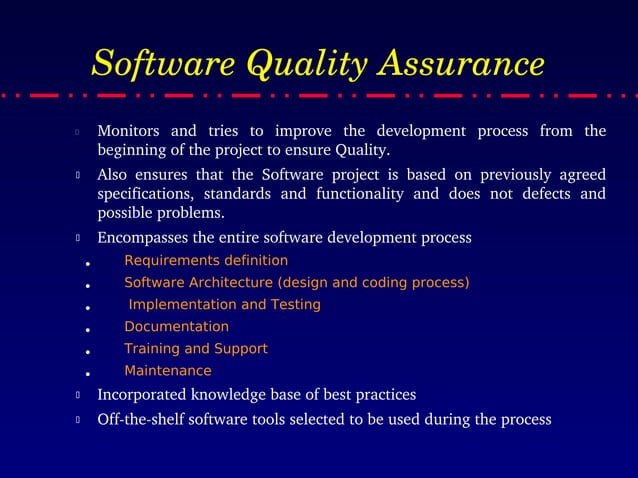 Software quality management standards | PDF