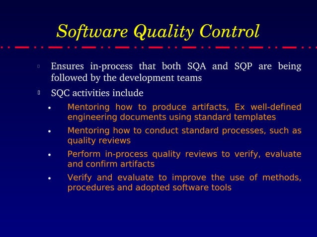 Software quality management standards | PDF