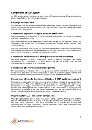 Software quality management_tutorial | PDF