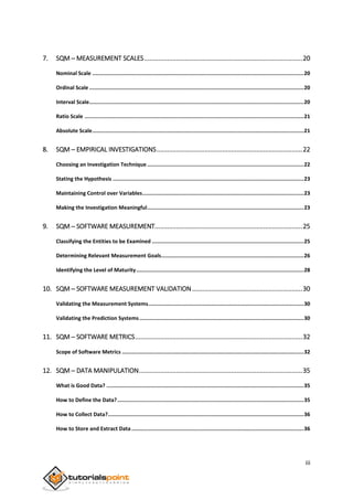 Software quality management_tutorial | PDF