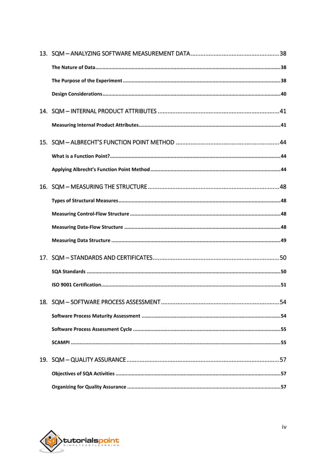 Software quality management_tutorial | PDF