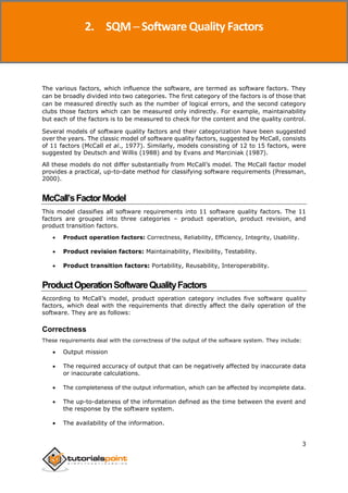 Software quality management_tutorial | PDF