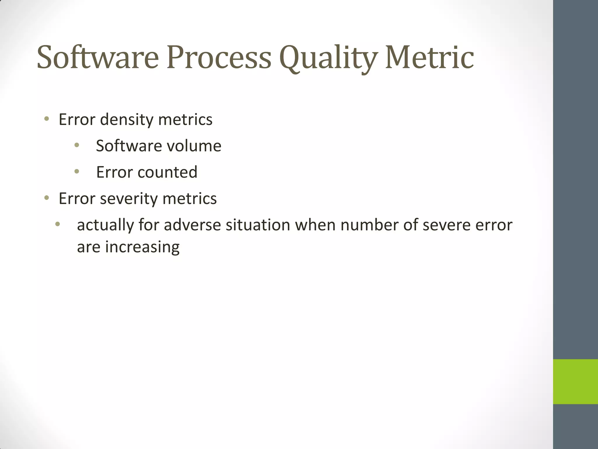 Software quality metric | PDF