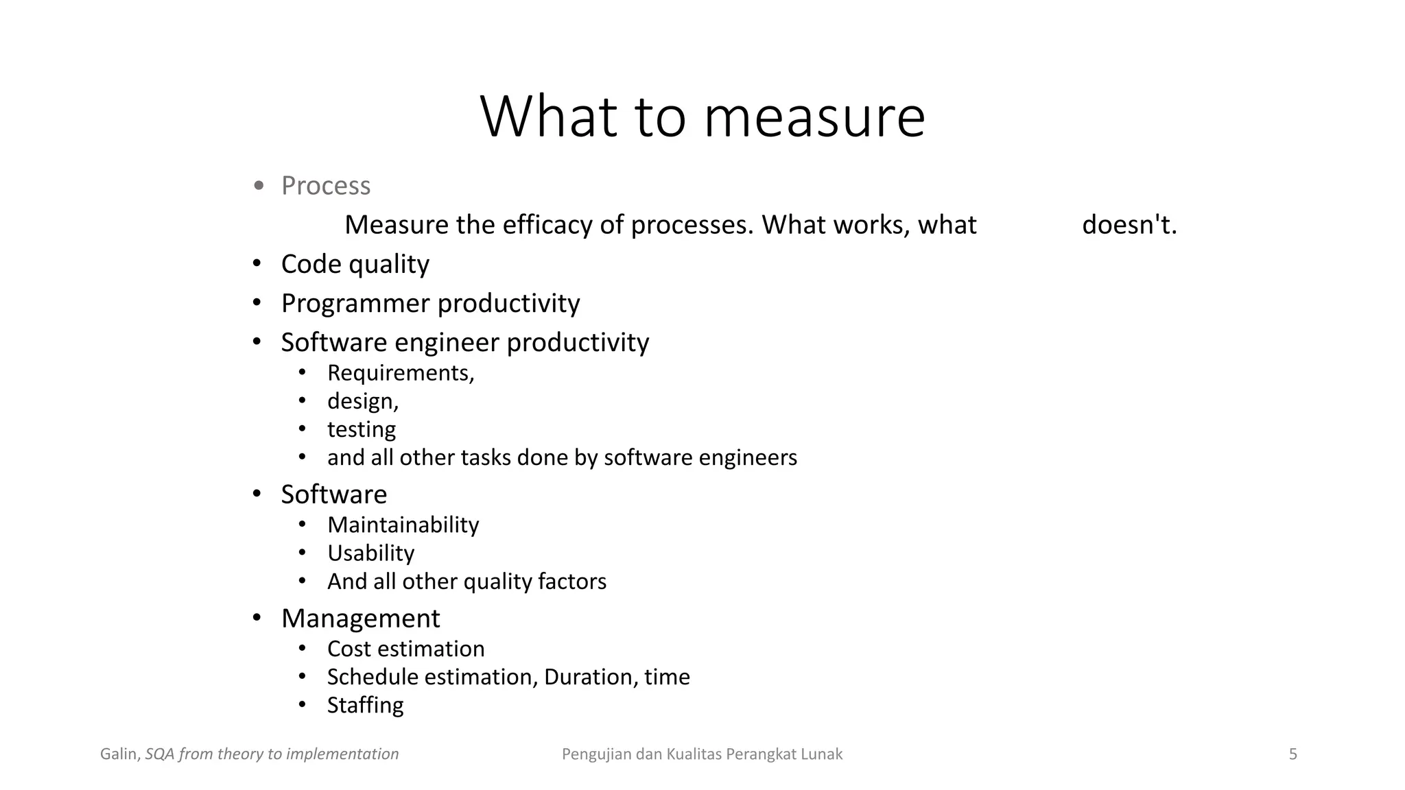 Software Quality Metrics Software Quality | PPT