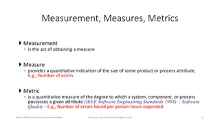 Software Quality Metrics Software Quality | PPT