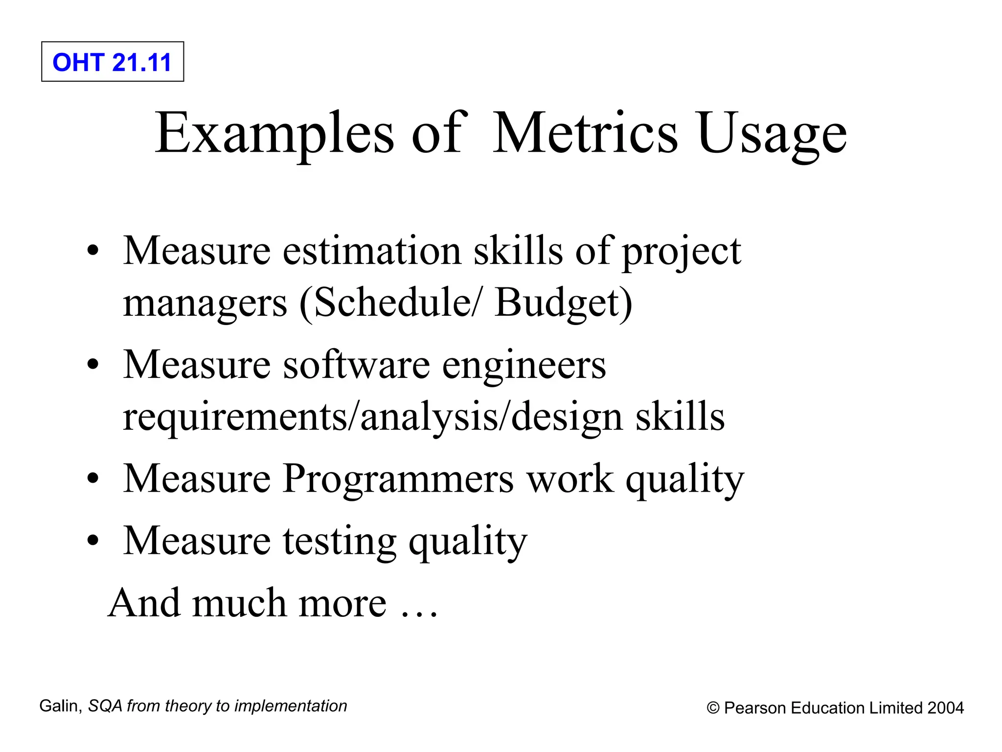 Introduction to Software Quality Metrics | PPTX