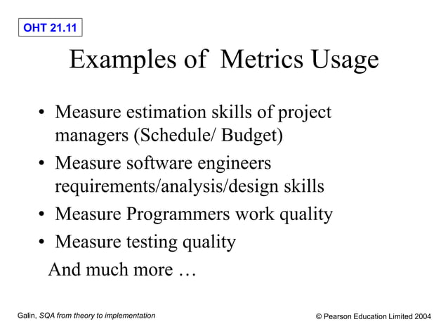 Introduction to Software Quality Metrics | PPTX