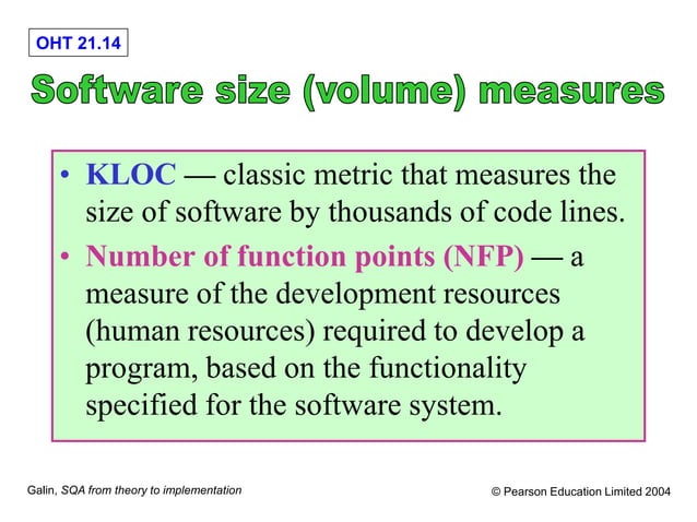 Introduction to Software Quality Metrics | PPTX