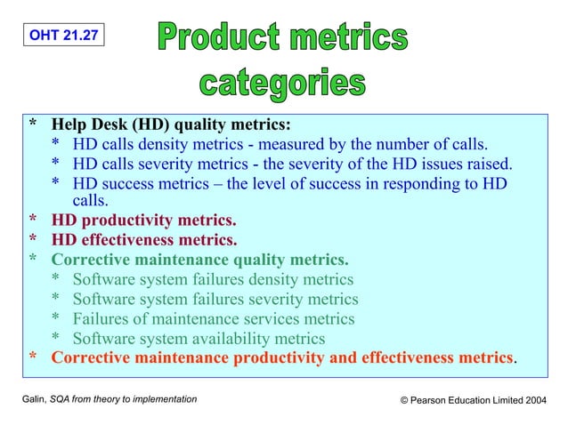 Introduction to Software Quality Metrics | PPTX