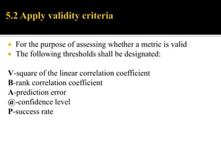 Software quality metrics methodology _tanmi kiran | PPTX