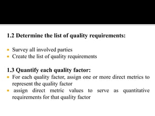 Software quality metrics methodology _tanmi kiran | PPTX