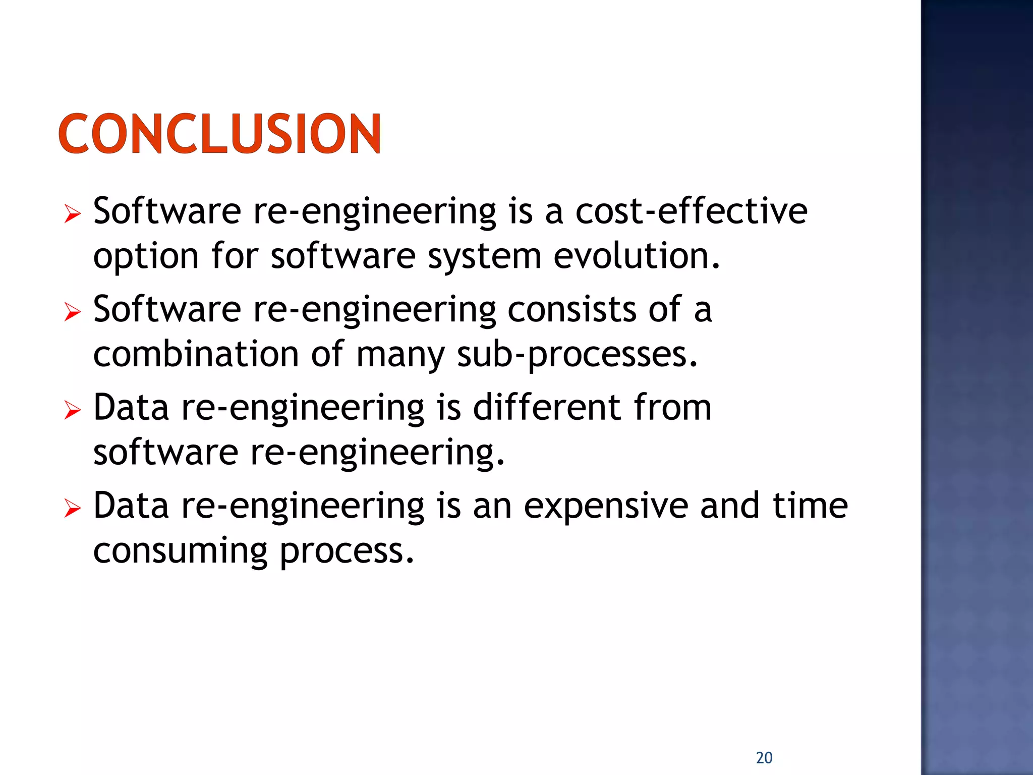Software re engineering | PPTX