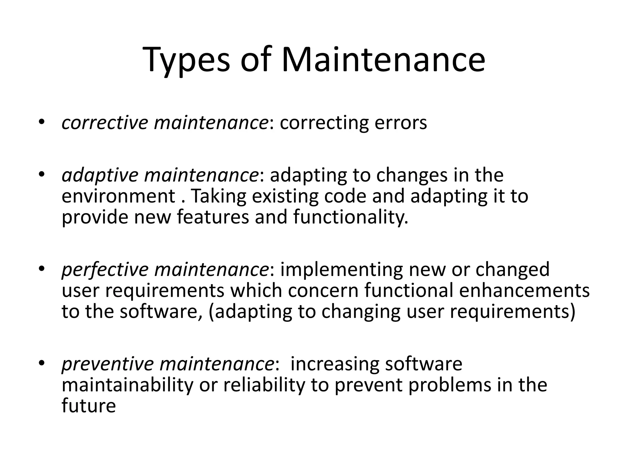 Maintenance, Re-engineering &Reverse Engineering in Software ...