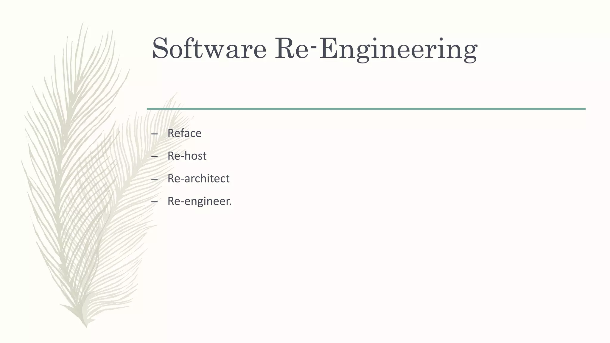 Software re engineering | PPT