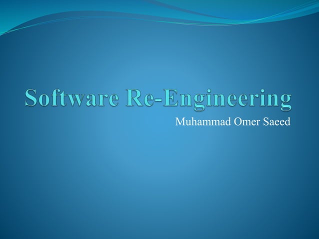 Software Re-Engineering | PPT