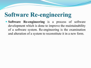 Software Re-Engineering | PPT