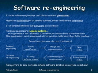 Software Re Engineering | PPT