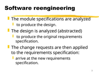 Software reengineering.ppt in Software Engineering | PPT