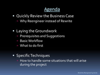 Software reengineering for Developers | PPTX | Web Development | Internet