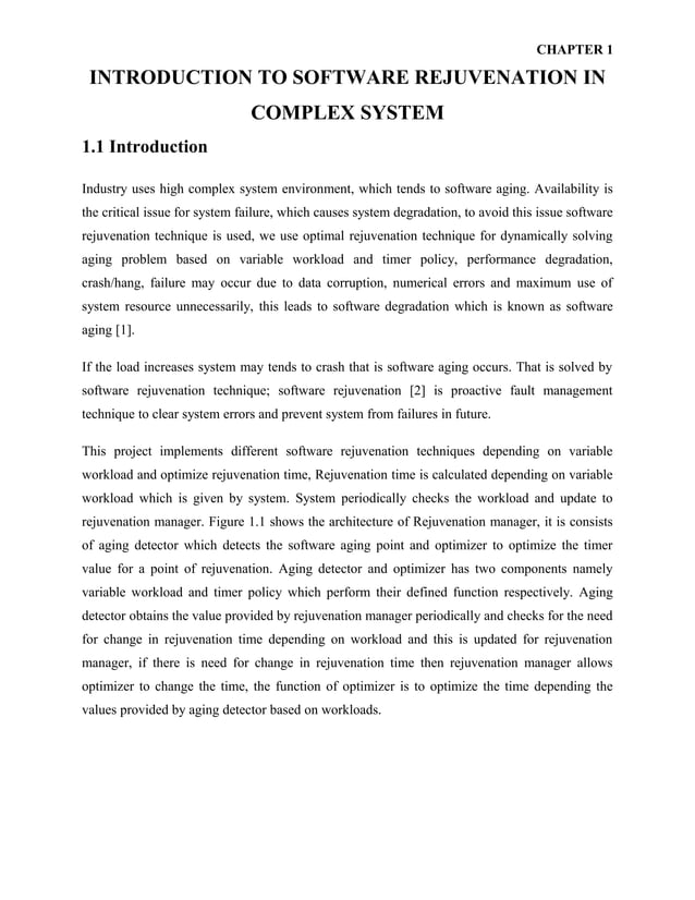Software rejuvenation | DOC