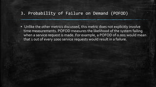 Software Reliability and Availability in Software Engineering, Measure ...