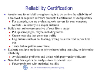 Software Reliability Engineering Learning | PPT
