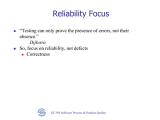Software Reliability Engineering Learning | PPT