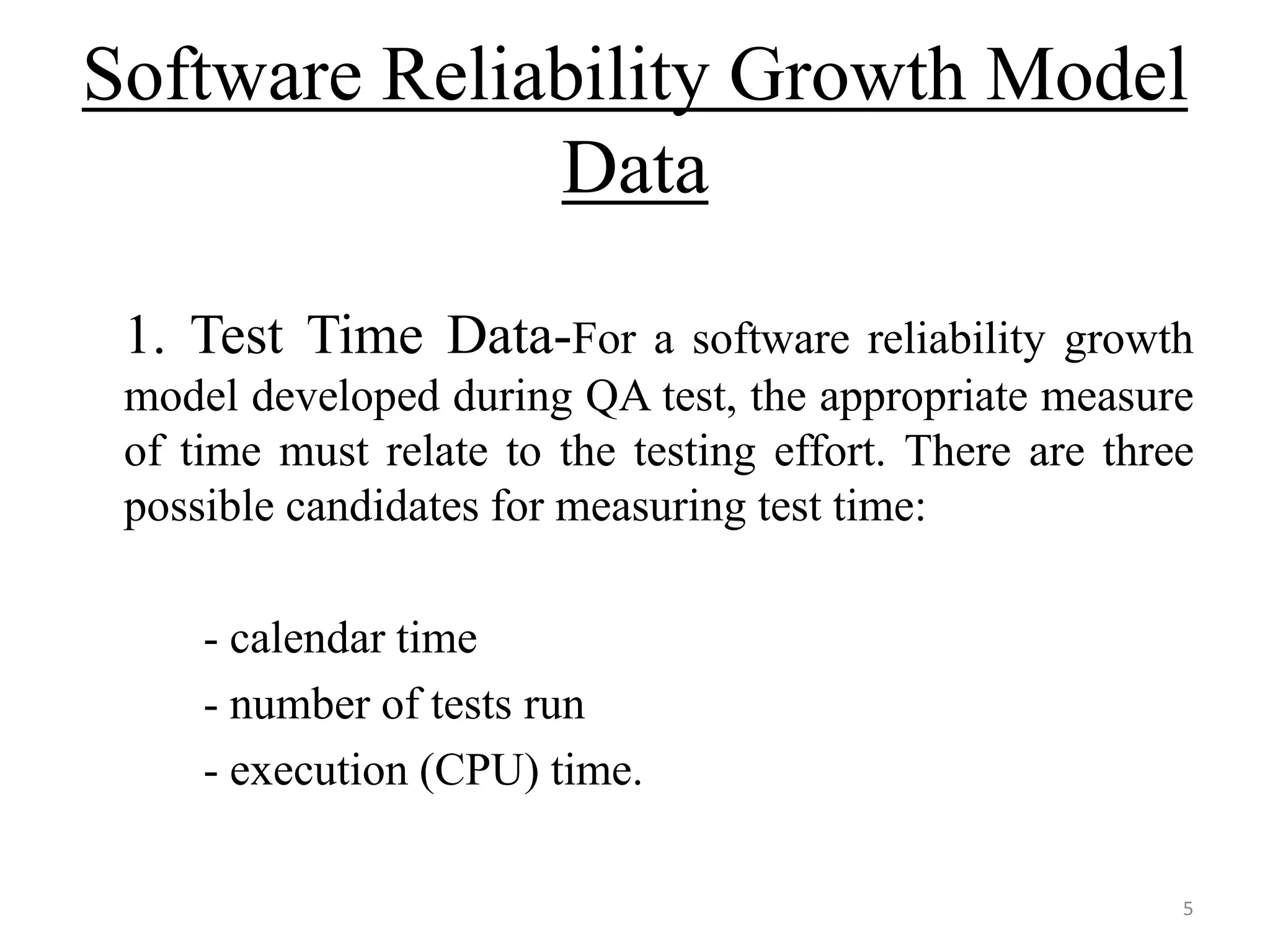 Software Reliability Growth Model Pptx Computer Software And