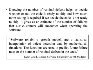 Software reliability growth model | PPTX