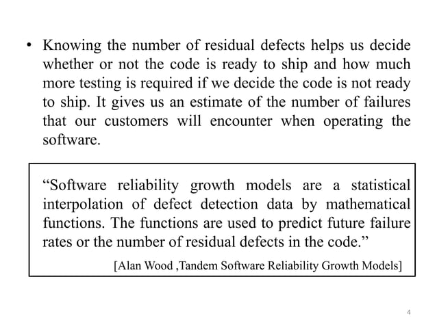 Software reliability growth model | PPTX | Computer Software and Applications | Computing