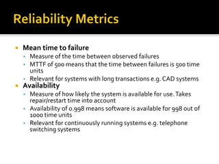 Software reliability & quality | PPTX